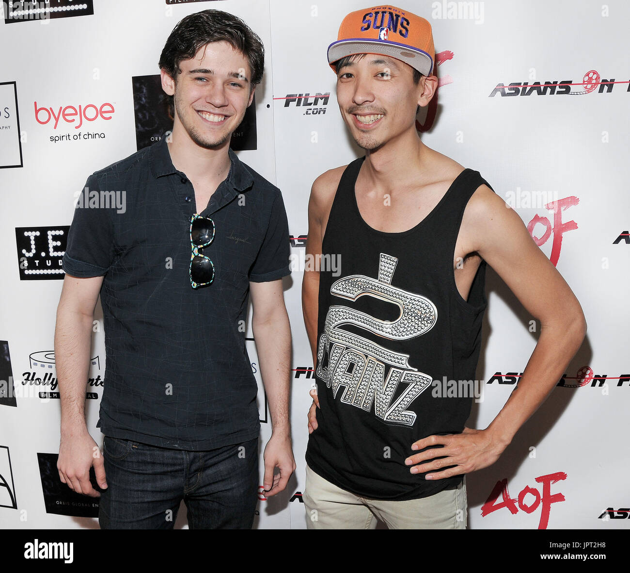 Actors Josh Green & Eric Lim from SECONDARY EDUCATION at the Asians On ...