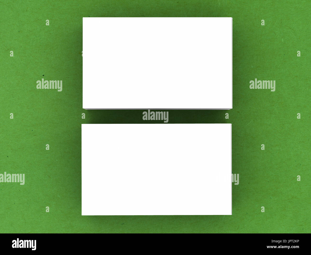 3d rendering stack of blank name cards Stock Photo - Alamy