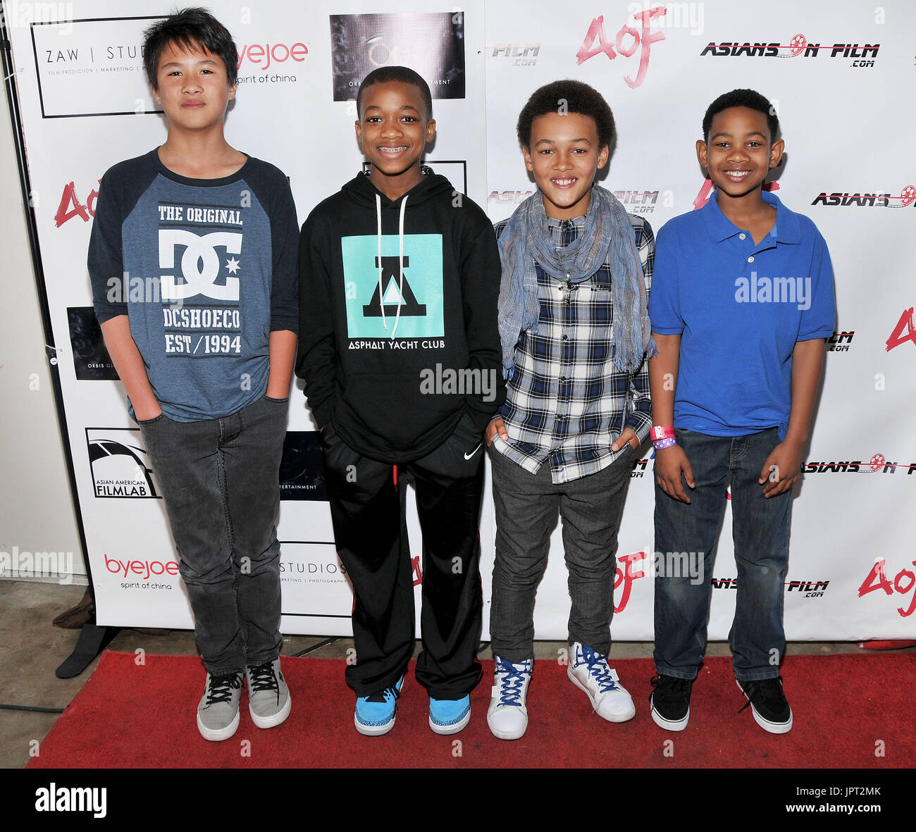 Actors Niko Matsumura, Akinsola Aribo, Curtis Whitehurst II & Tyler Michael Brown of "ColorLines ...