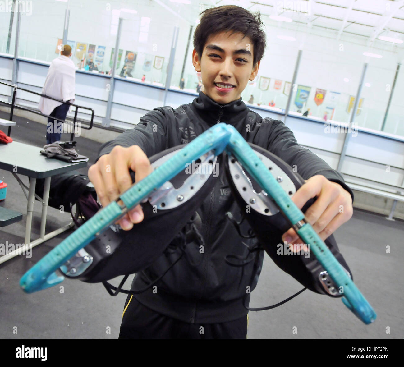 Filipino Olympic Figure Ice Skater Michael Christian Martinez training ...