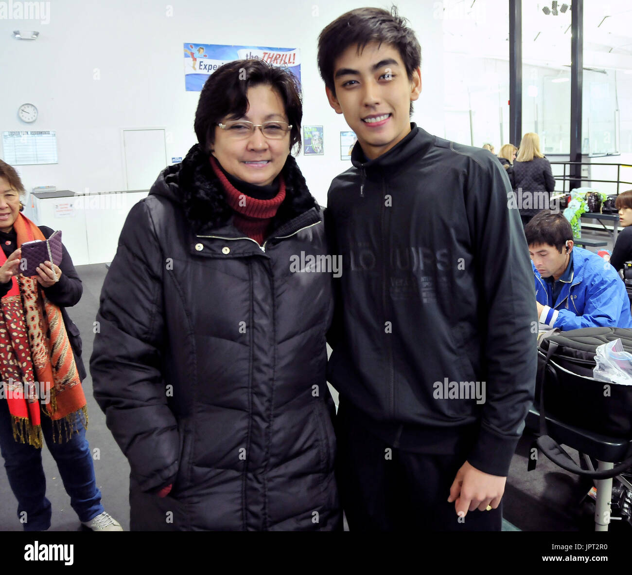 Maria Teresa Martinez & Son Filipino Olympic Figure Ice Skater Michael ...
