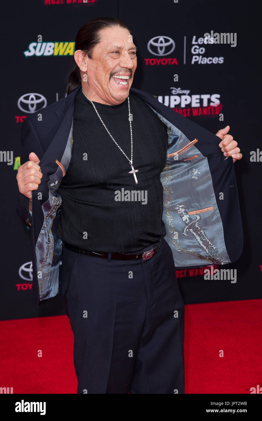 Danny Trejo arrives at the premiere of Disney's 'Muppets Most Wanted ...