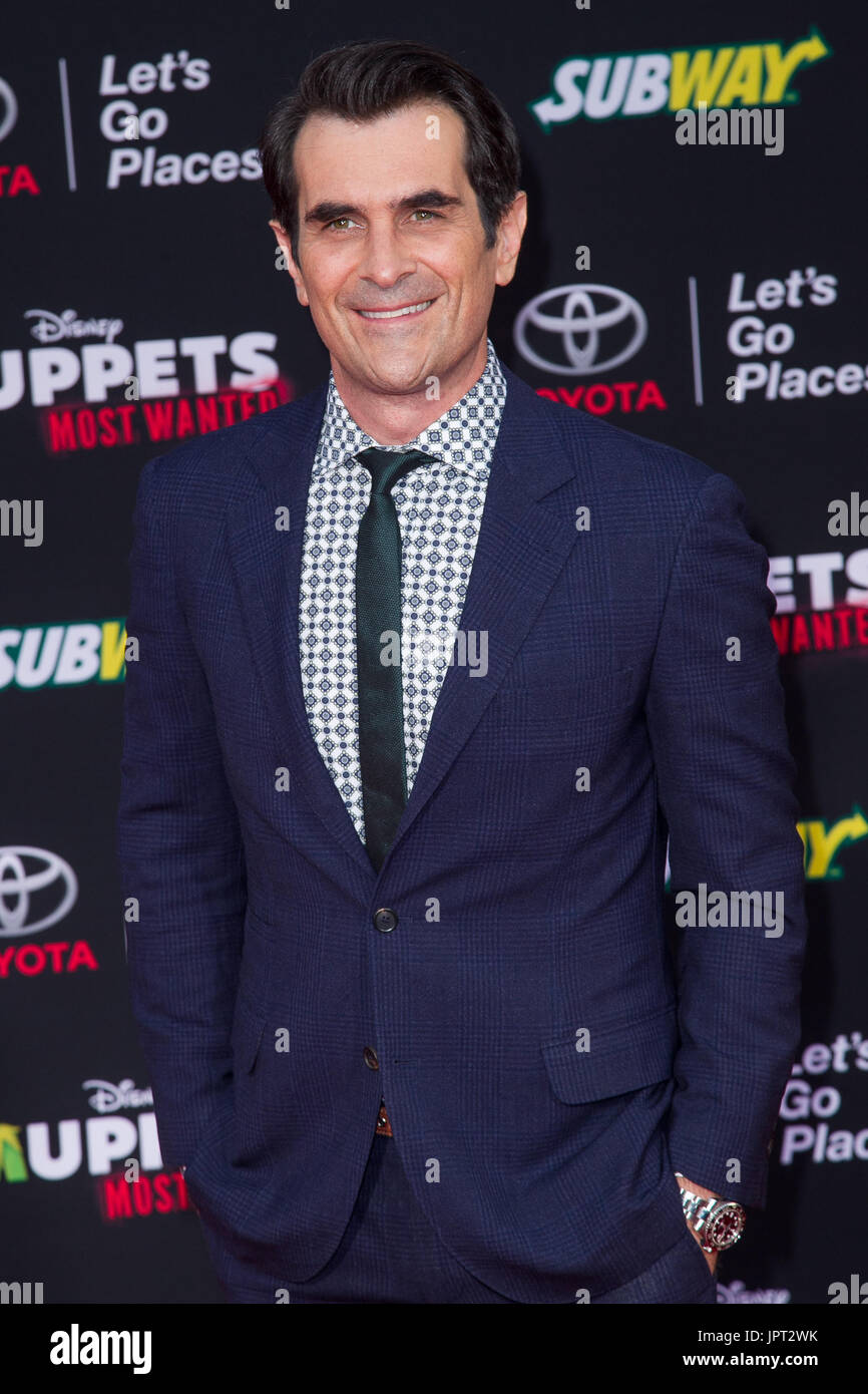 Ty Burrell arrives at the premiere of Disney's 'Muppets Most Wanted' at ...