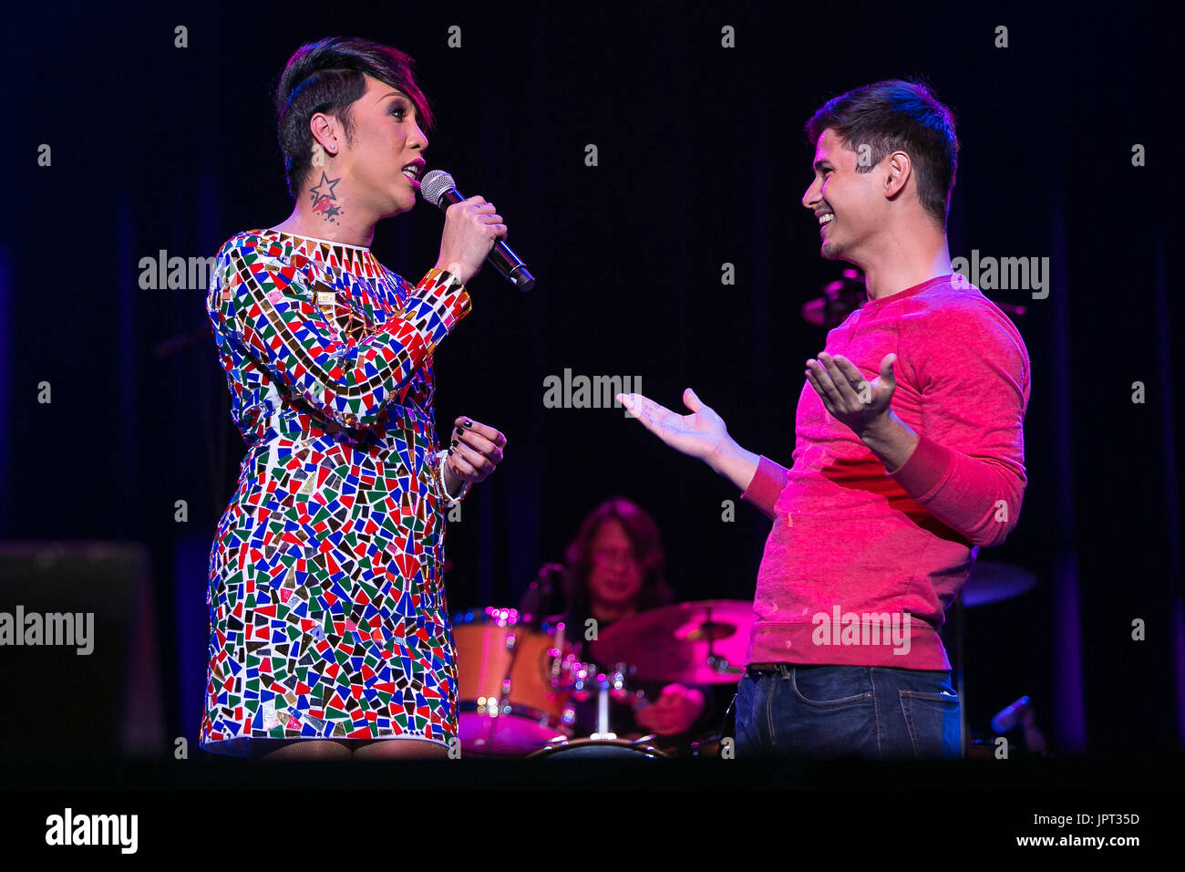 Vice Ganda performs on stage during the closing night of his 'i-VICE ...