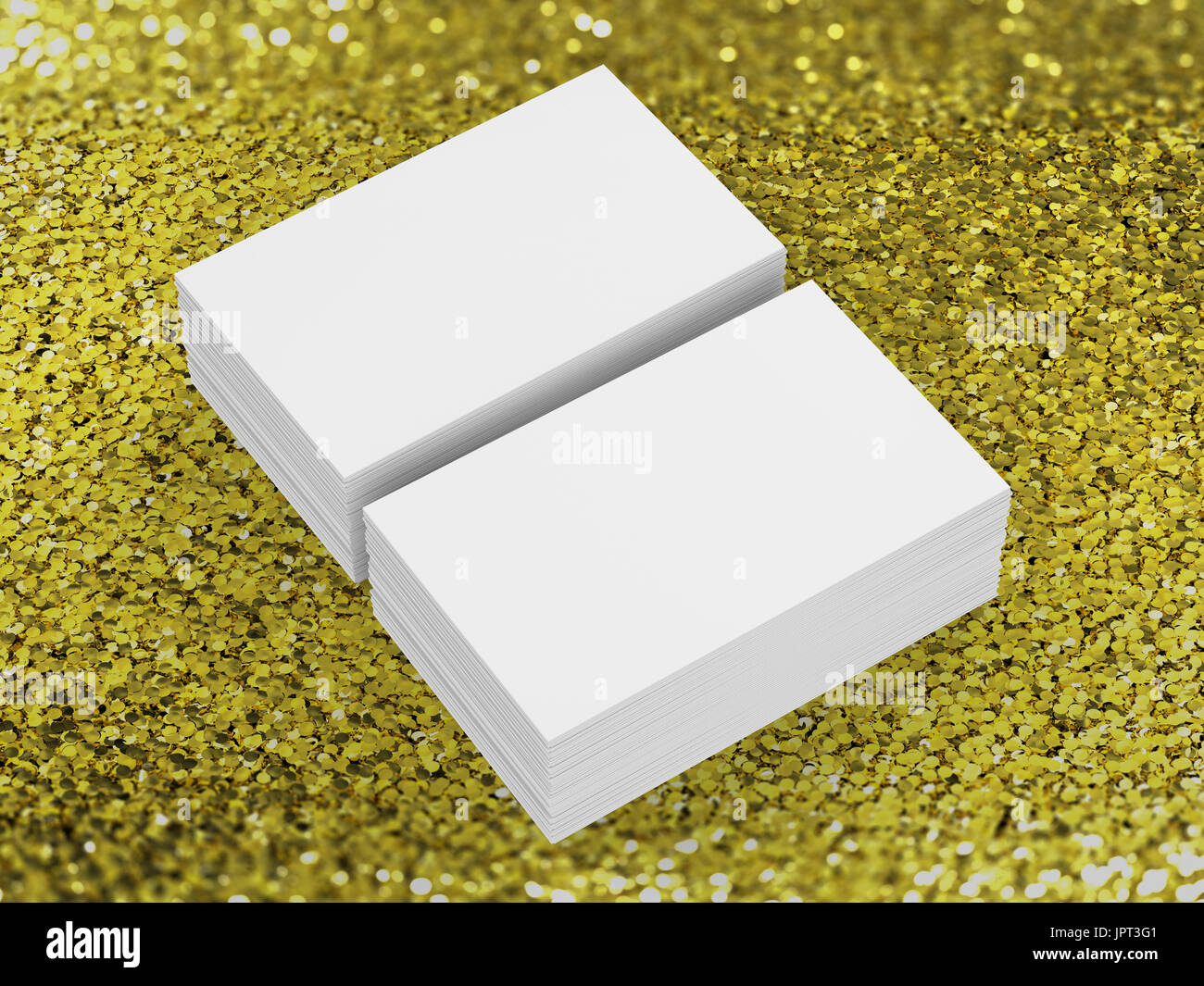 3d rendering stack of blank name cards Stock Photo - Alamy