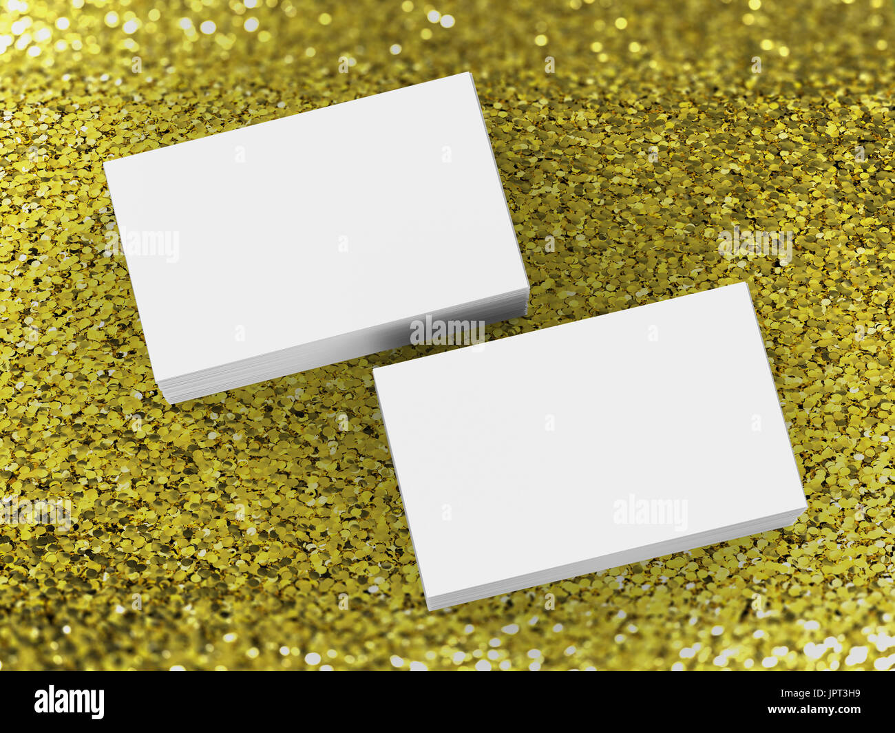 3d rendering stack of blank name cards Stock Photo - Alamy