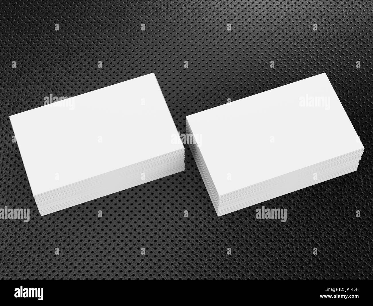 3d rendering stack of blank name cards Stock Photo - Alamy
