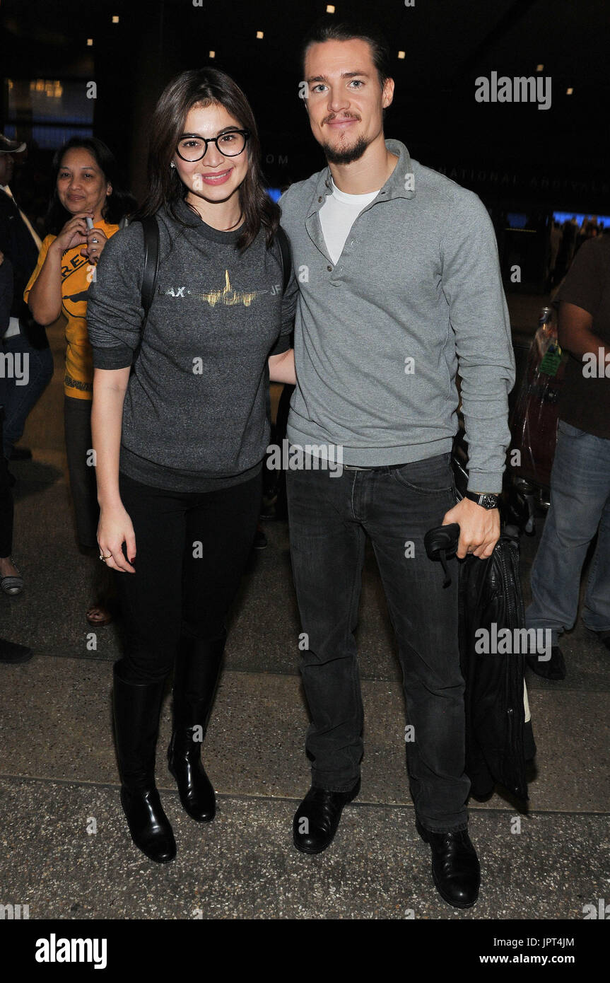 "BLOOD RANSOM" Stars Anne Curtis & Alexander Dreymon arrives at the LAX ...