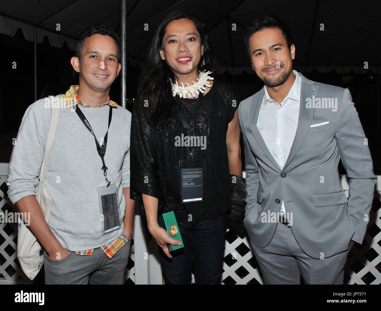 Marty Syjuco, Moira Lang & Sam Milby at the 2015 Los Angeles Asian ...