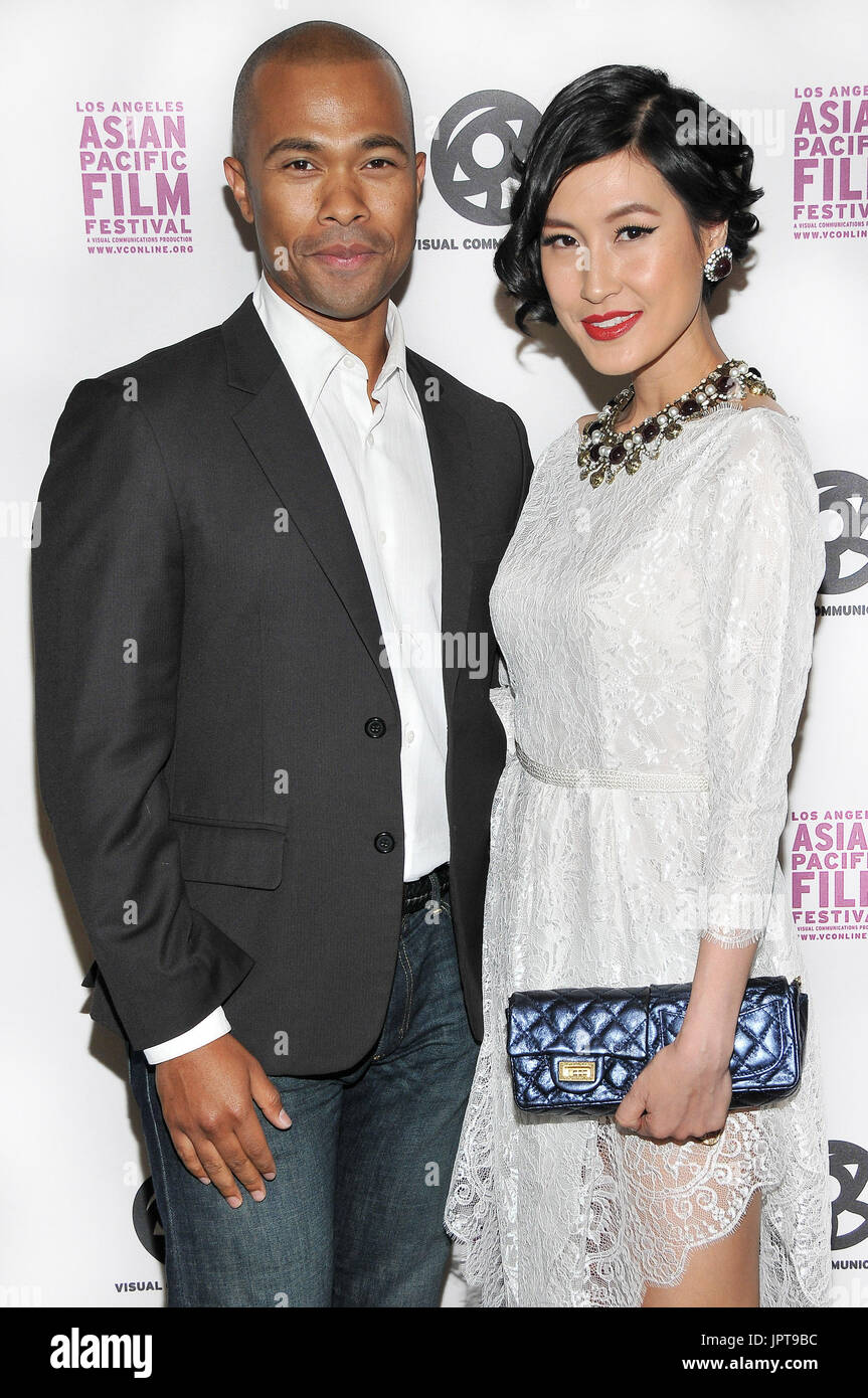 Sigmund Watkins & Kathy Uyen at the 2014 Los Angeles Asian Pacific Film ...