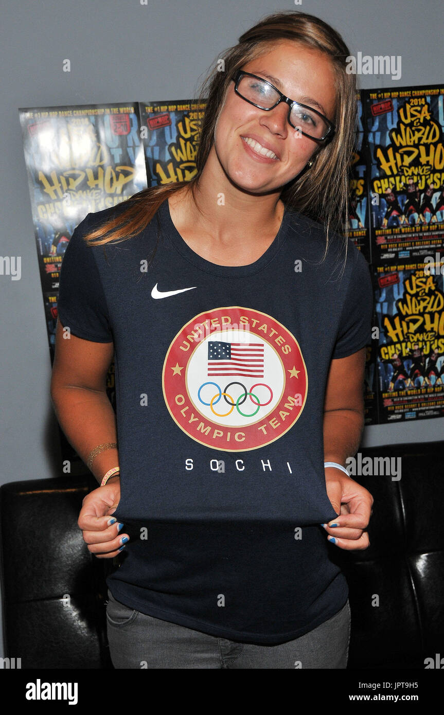 Sochi Olympian Luger Kate Hansen at the 2014 HHI Media Day held at the ...