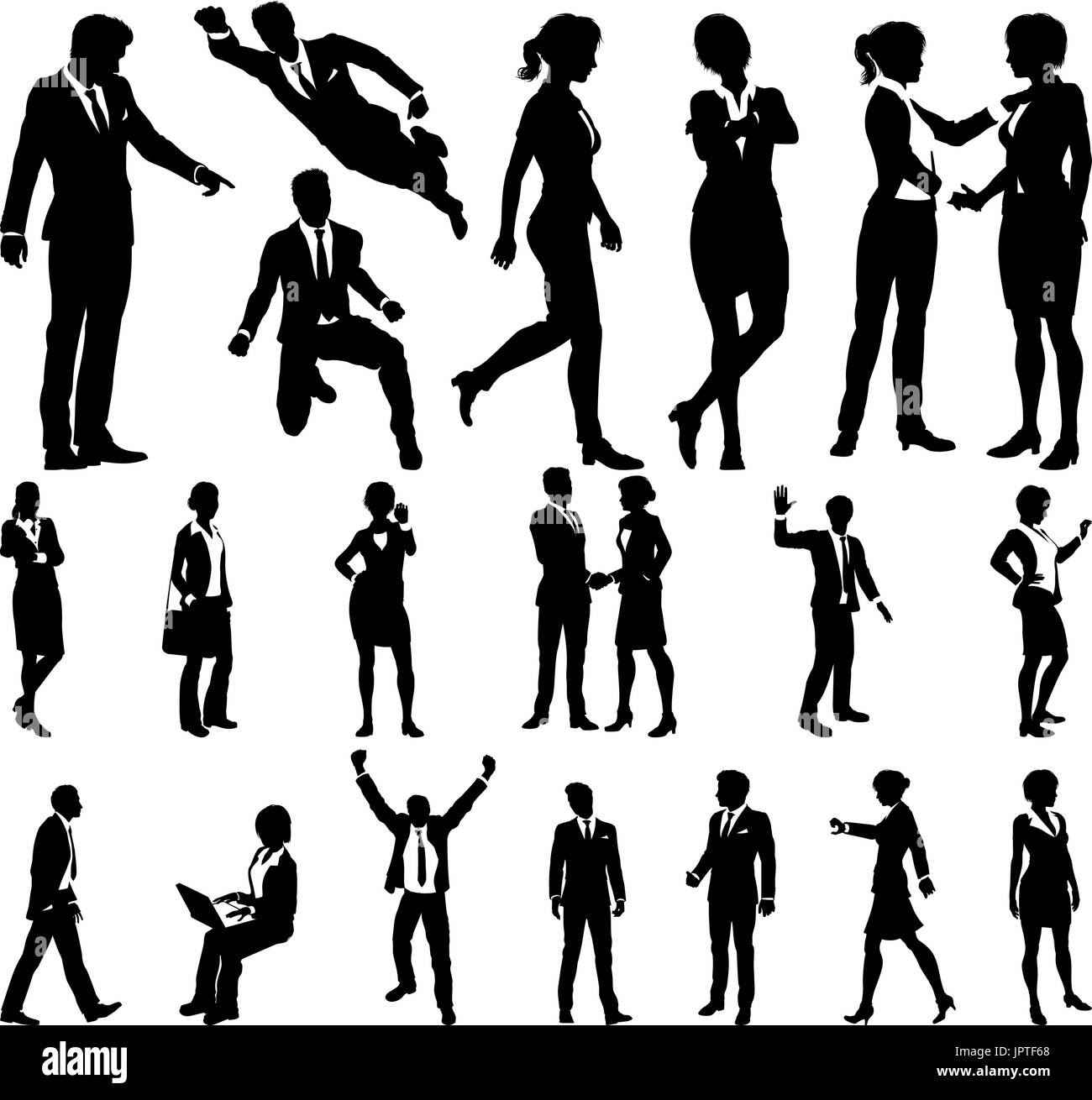 Vector isolated business people Stock Vector Images - Alamy
