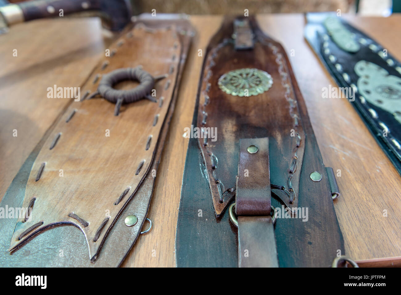 Ancient leather belt that ottoman soldiers use Stock Photo - Alamy