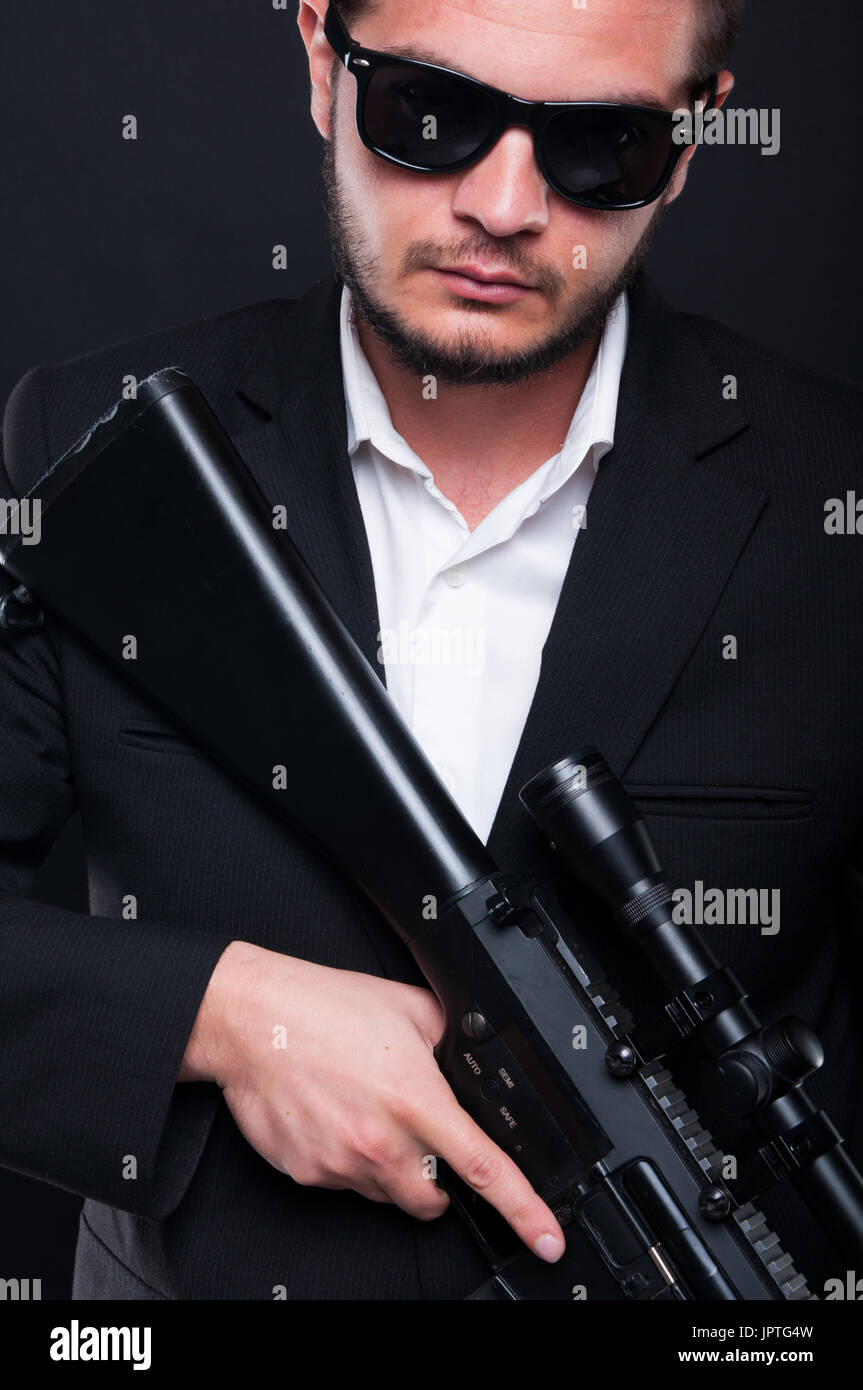 Man machine gun hi-res stock photography and images - Alamy