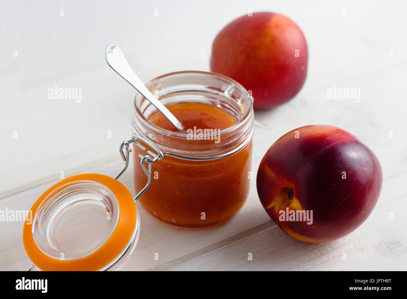 Peach jam jar hi-res stock photography and images - Alamy