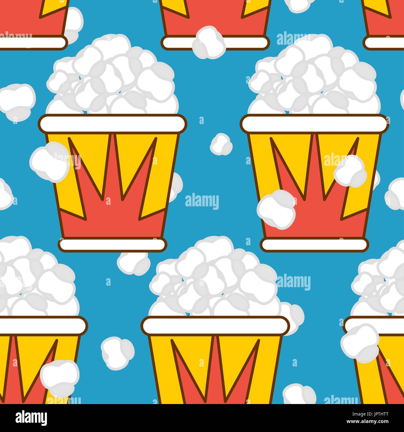 Food container pattern cartoon style Stock Vector Images - Alamy