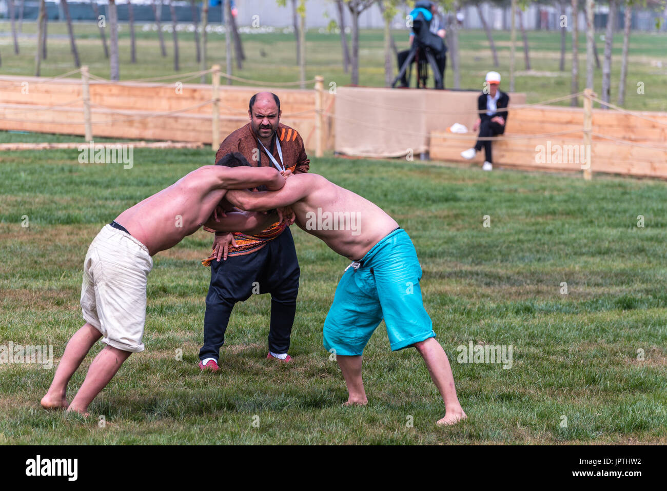 Unidentified shalwar(shalvar) gurescileri (kuroshio/wrestlers). Shalwar ...