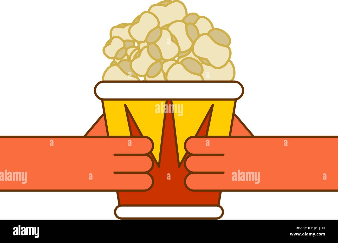 Popped corn Stock Vector Images - Alamy