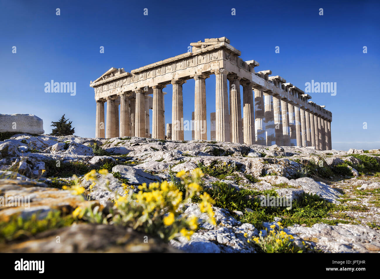 Athens parthenon flowers hi-res stock photography and images - Alamy