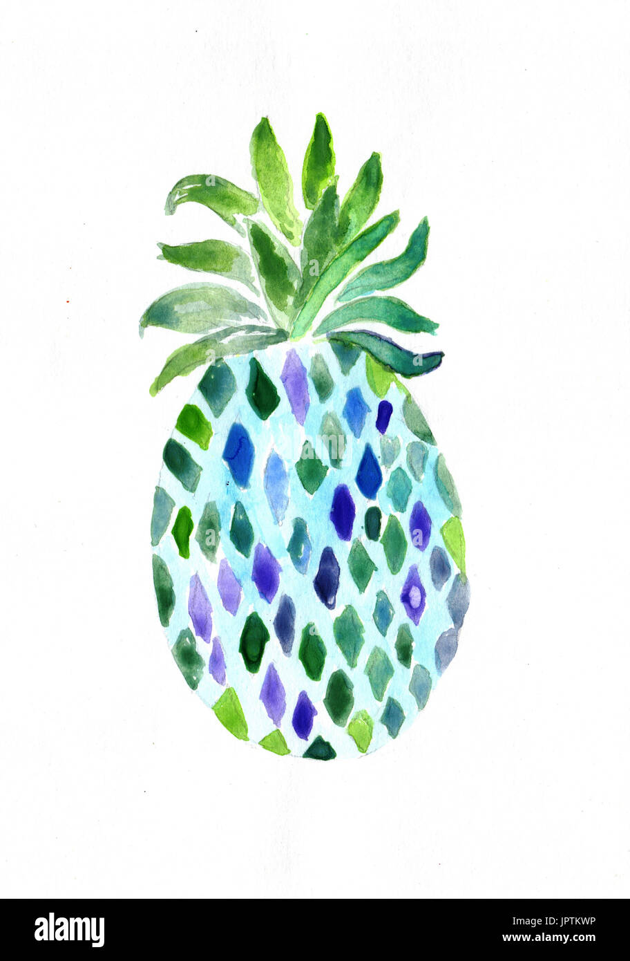 Abstract Pineapple Painting