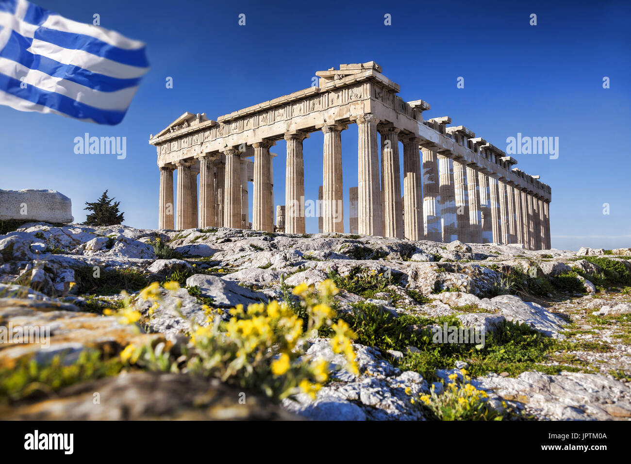 Athens Parthenon Flowers High Resolution Stock Photography and Images ...