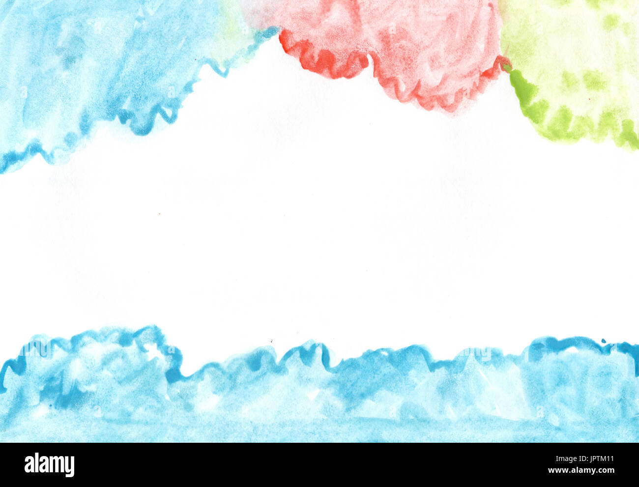 Watercolour abstract frame illustration for design Stock Photo - Alamy