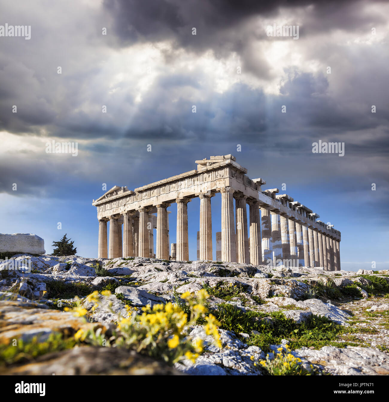 Famous Parthenon temple on the Acropolis in Athens, Greece Stock Photo - Alamy
