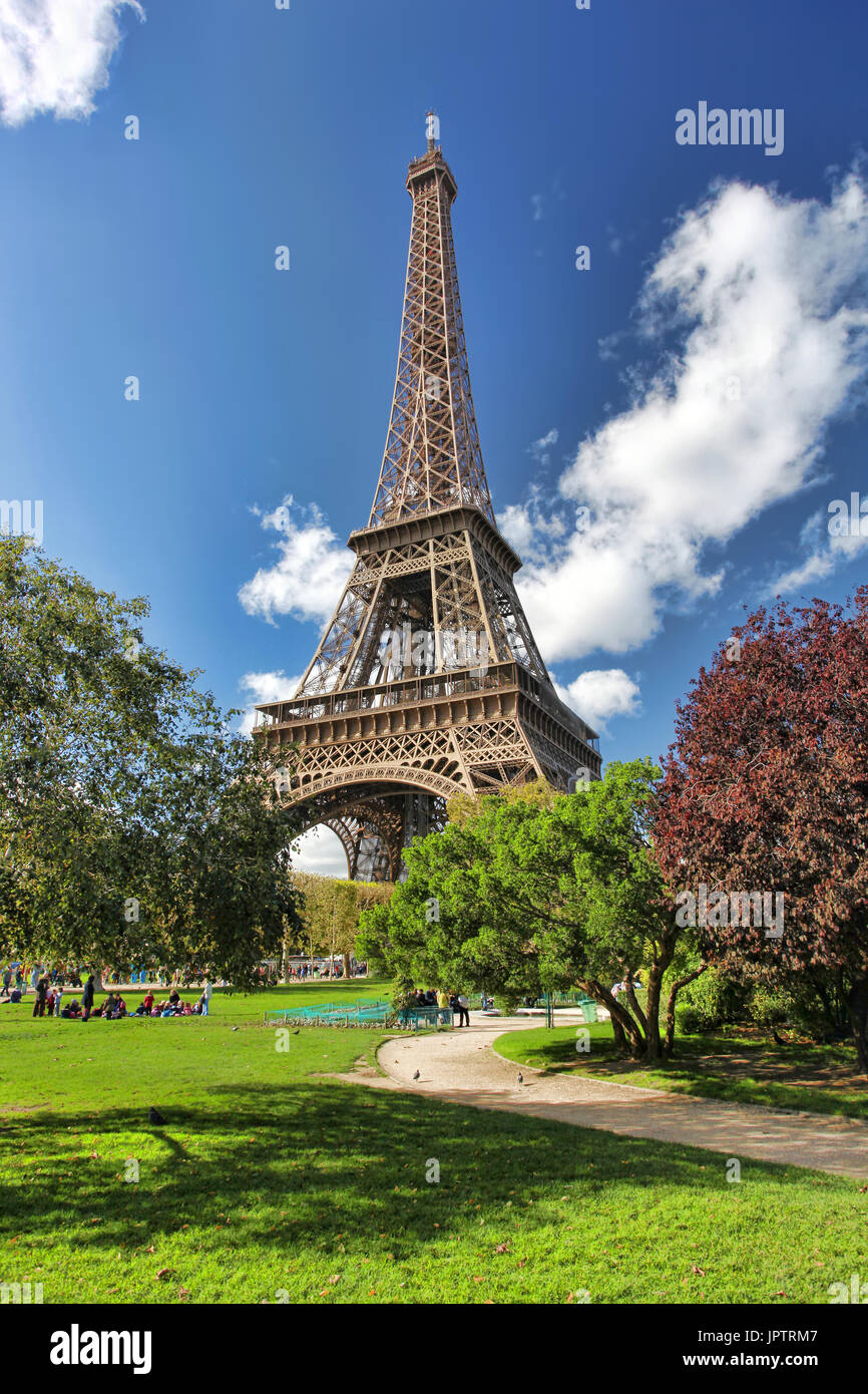 Famous Eiffel Tower in Paris, France Stock Photo - Alamy