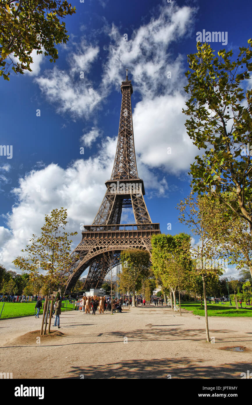 Famous Eiffel Tower in Paris, France Stock Photo - Alamy