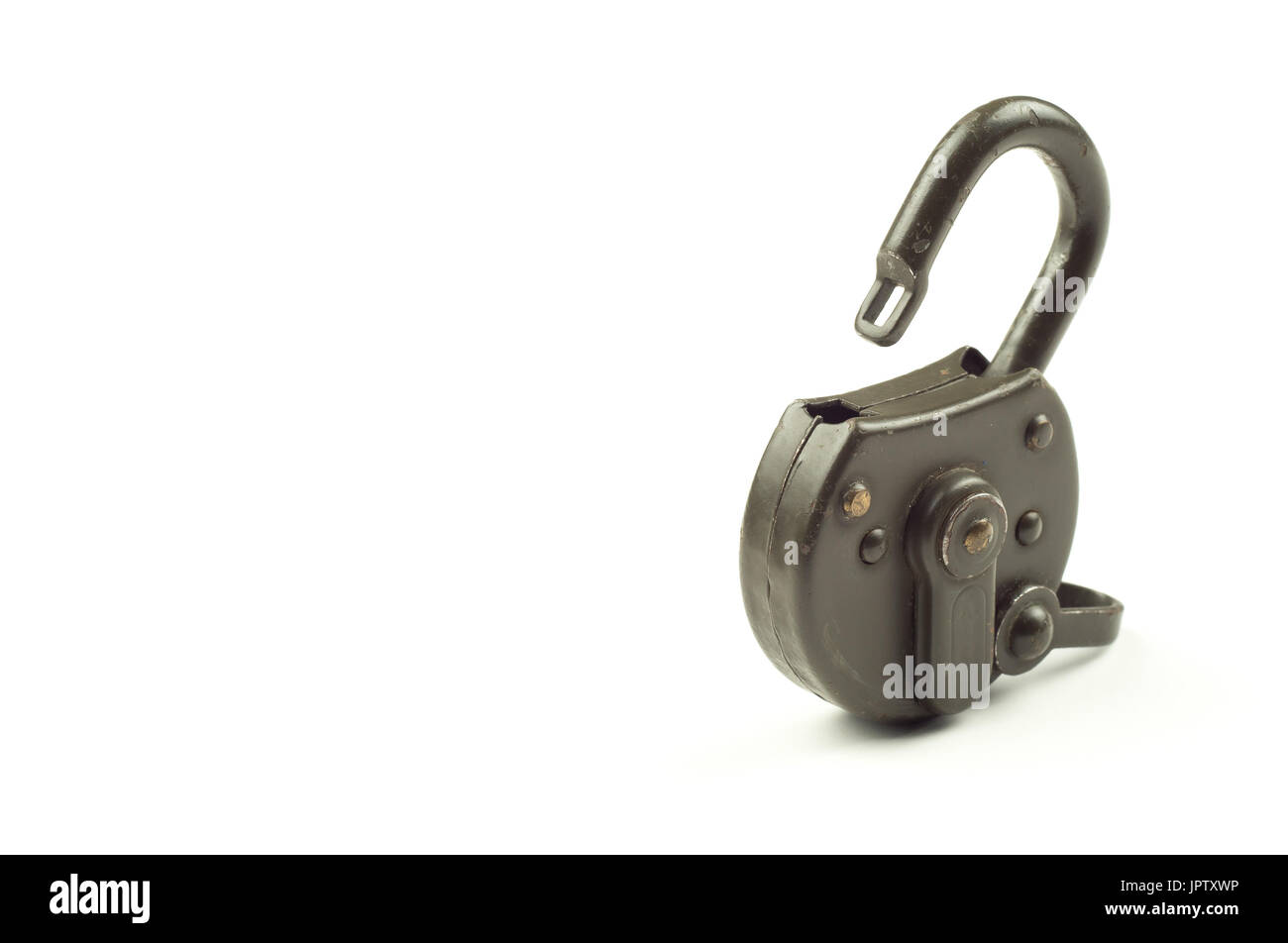 Green unlocked padlock. Online security, secrecy and protection Stock ...