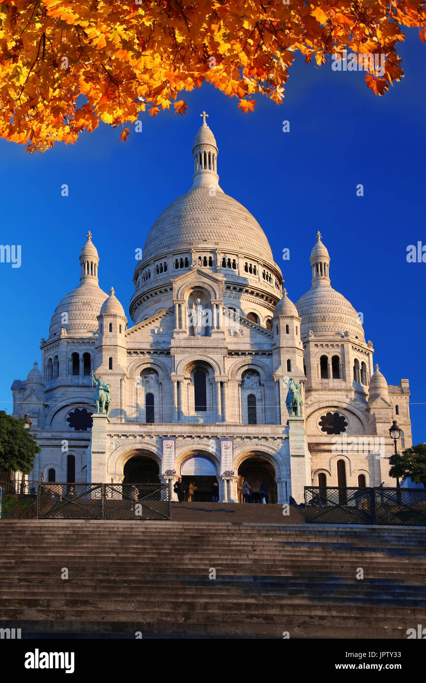 Paris with Basilica of the Sacre Coeur in France Stock Photo - Alamy