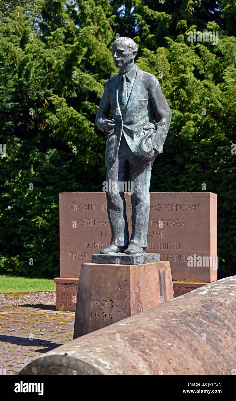 Statue of Sir Alec Douglas-Home. The Hirsel, Coldstream, Scottish ...