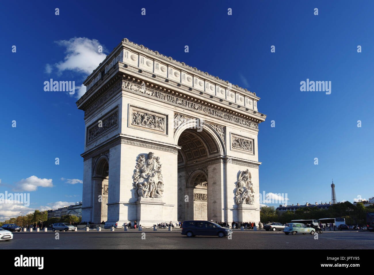 Famous Arc de Triomphe in Paris, France Stock Photo - Alamy