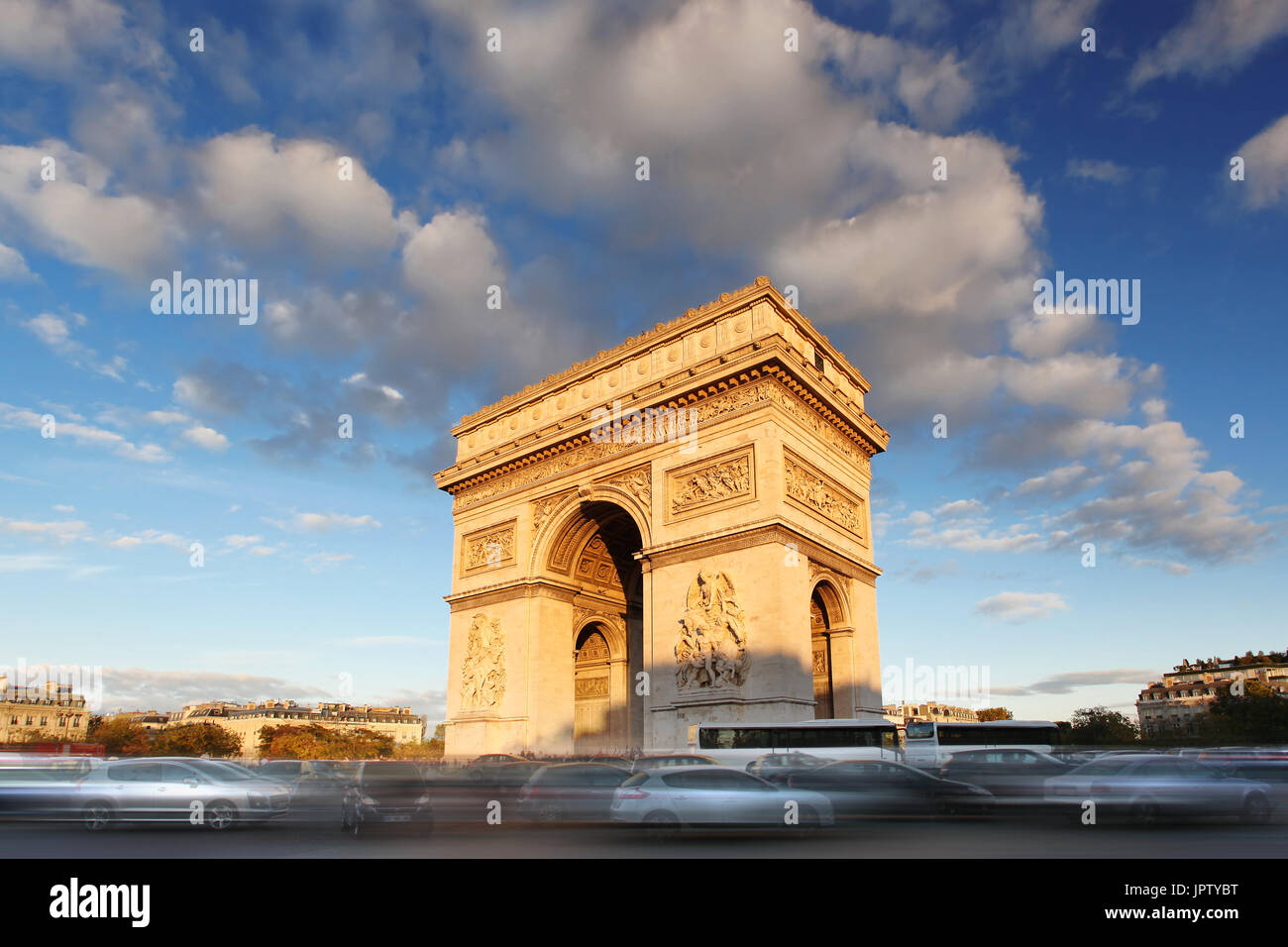 Famous Arc de Triomphe in Paris, France Stock Photo - Alamy