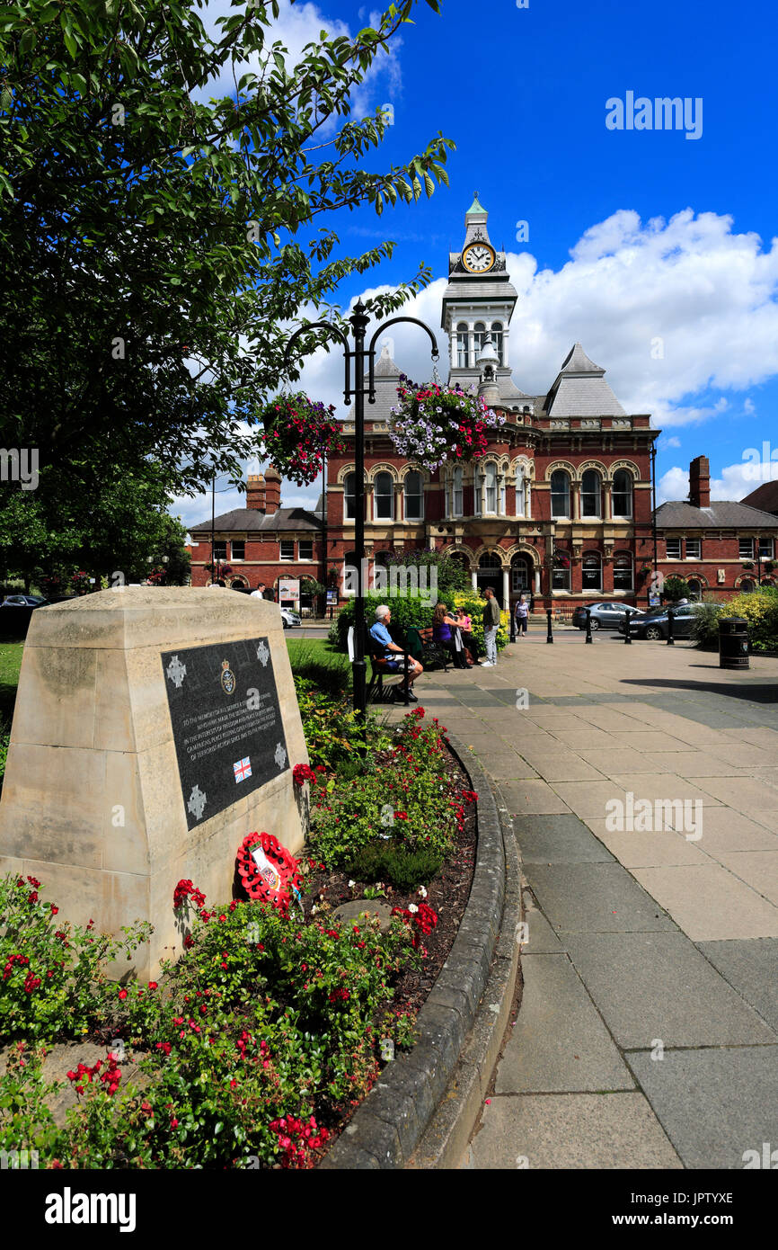 the Guildhall, Town hall of Grantham, Lincolnshire, England, UK Stock ...