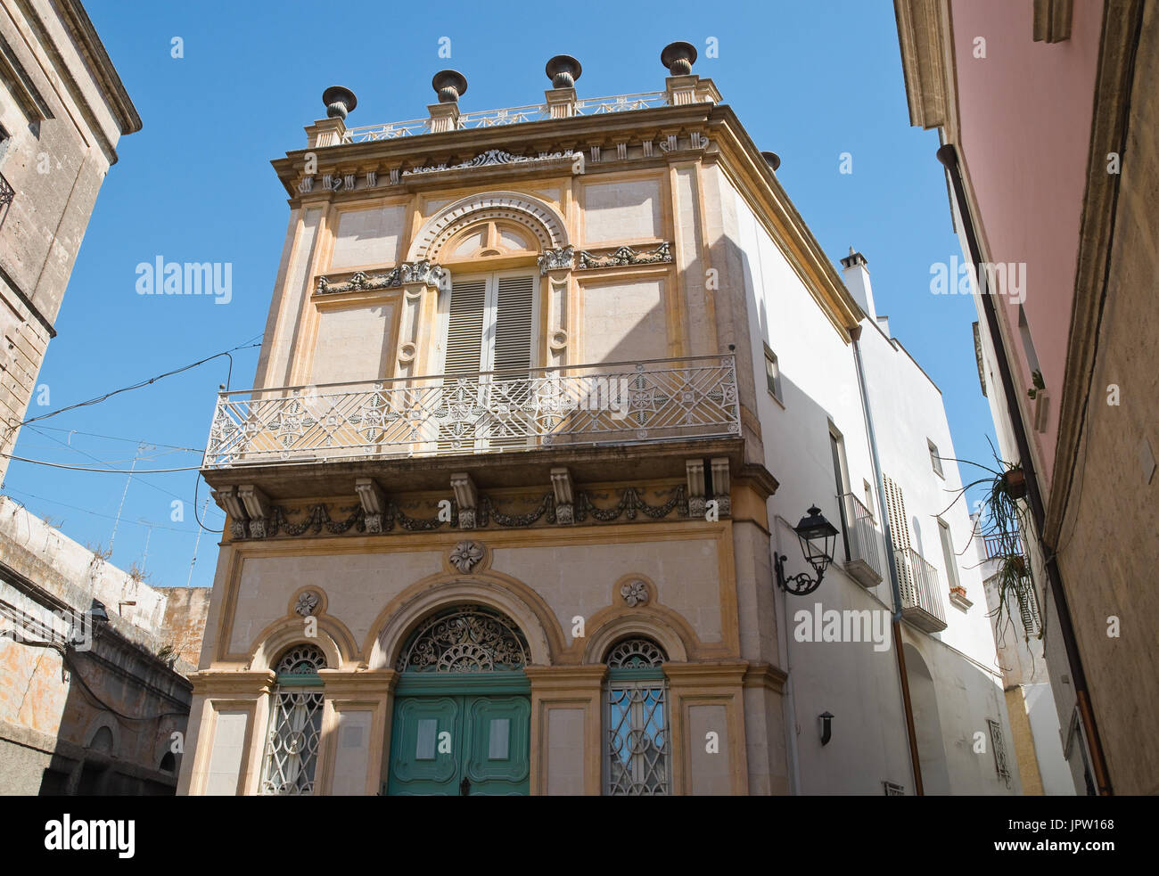 Historical palace. Massafra. Puglia. Italy Stock Photo - Alamy
