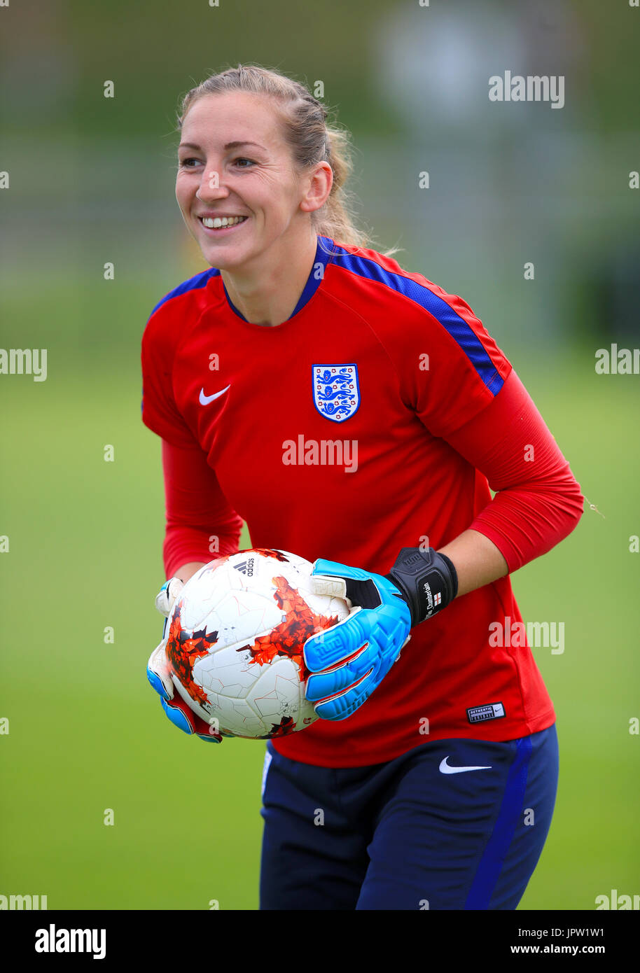 England goalkeeper siobhan chamberlain during hi-res stock photography ...