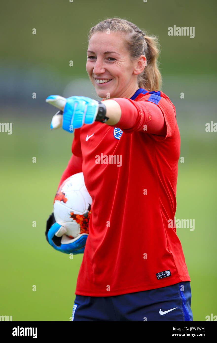 England goalkeeper siobhan chamberlain during hi-res stock photography ...