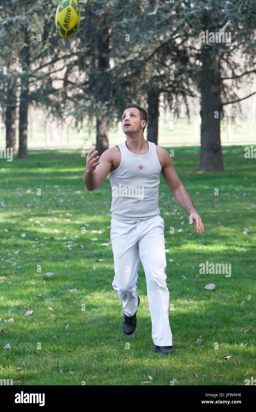 Open football training hi-res stock photography and images - Alamy