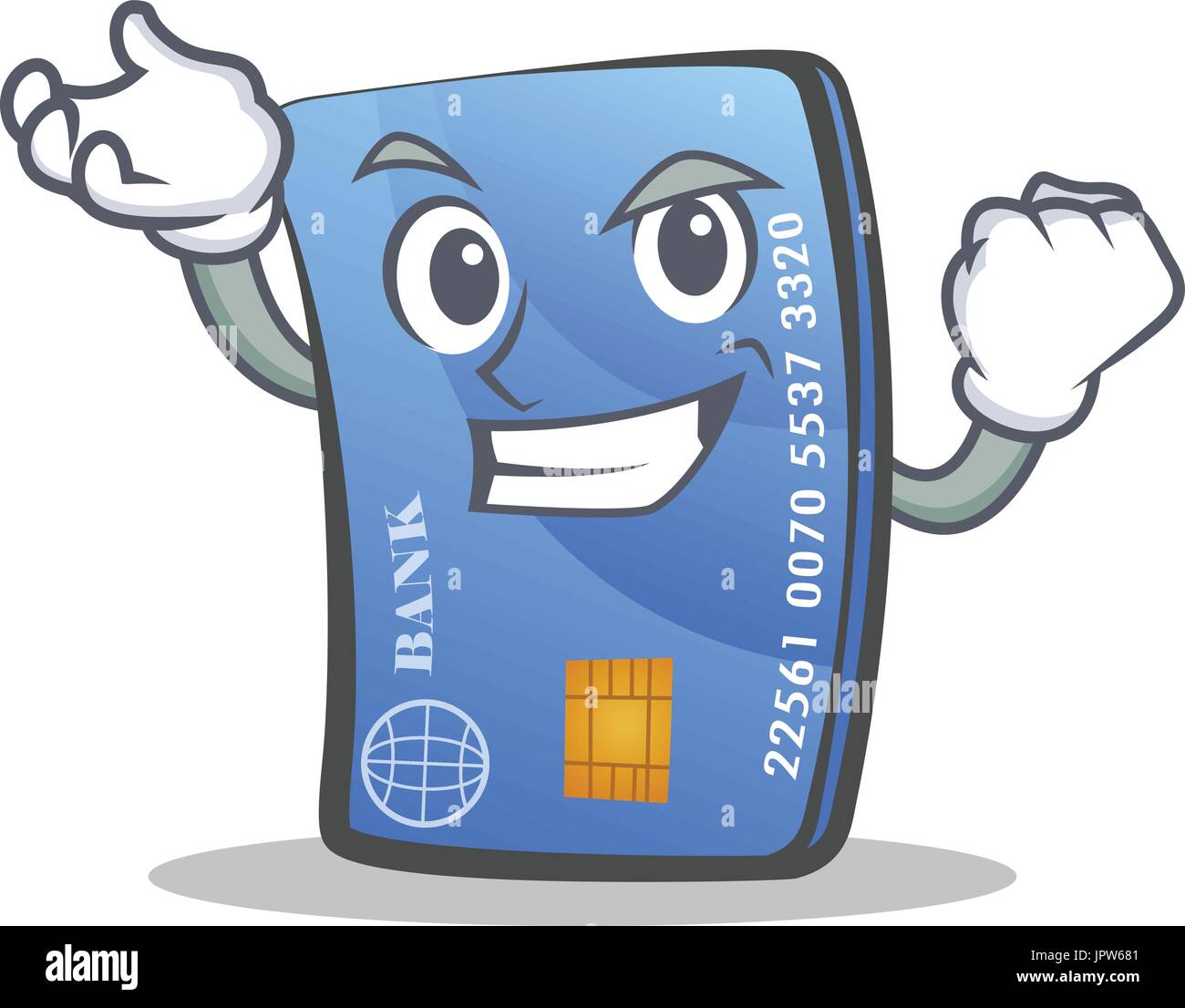 Successful credit card character cartoon Stock Vector Image & Art - Alamy
