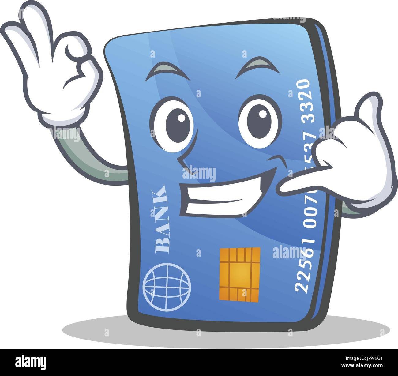 credit card character cartoon with call me Stock Vector Image & Art - Alamy
