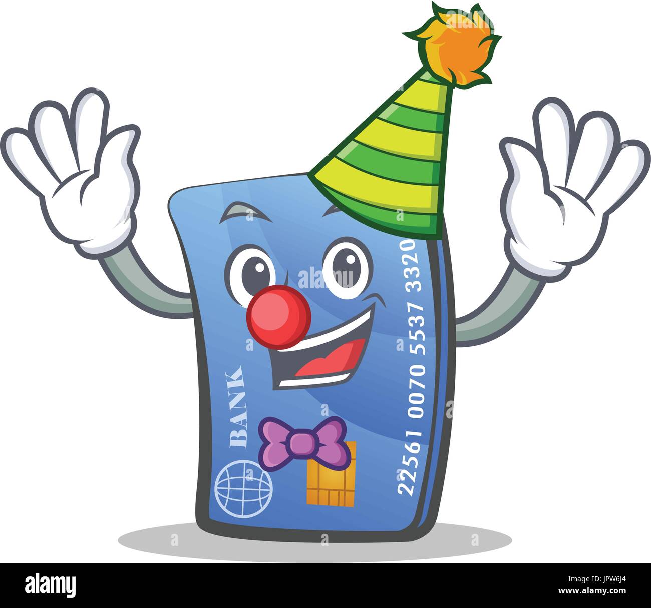 Clown credit card character cartoon Stock Vector Image & Art - Alamy