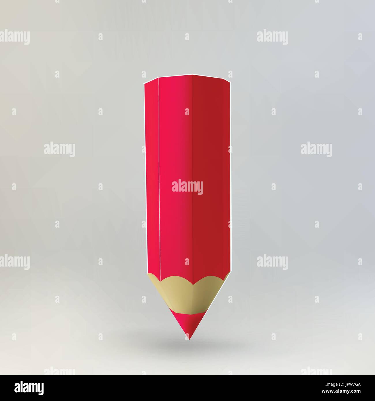 Red pencil icon Stock Vector Image & Art - Alamy