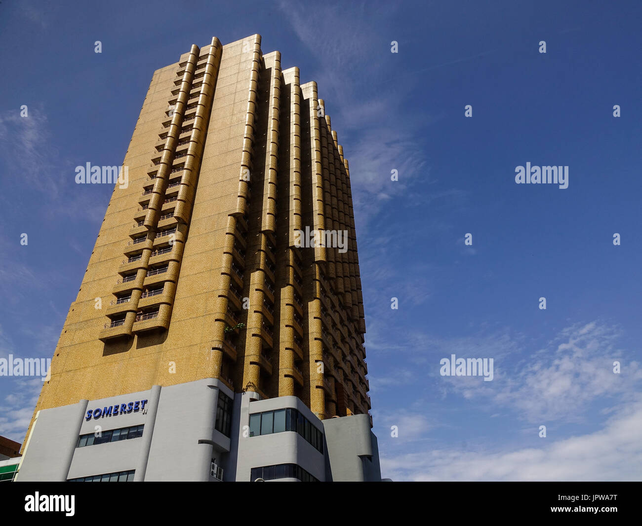 Singapore - Jun 13, 2017. Somerset Building at downtown in Singapore ...