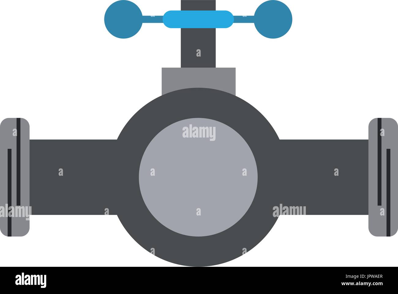 valve and handle with pipe icon image Stock Vector Image & Art - Alamy