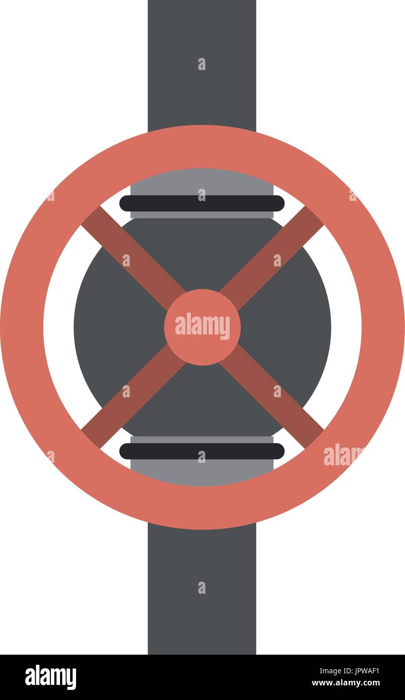 valve and handle with pipe icon image Stock Vector Image & Art - Alamy