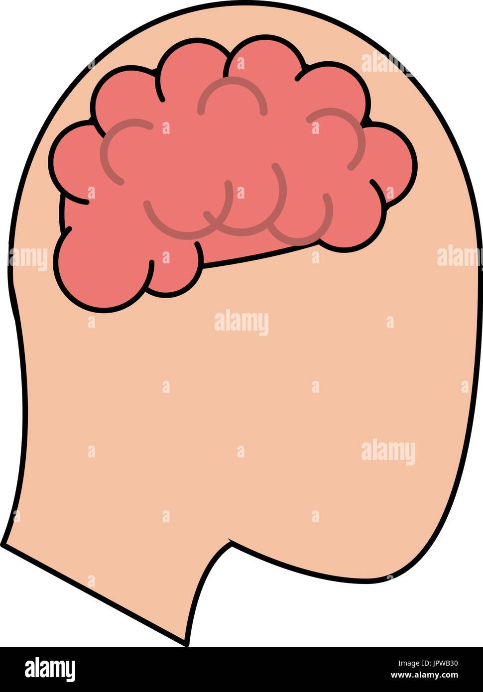 brain inside head icon image Stock Vector Image & Art - Alamy