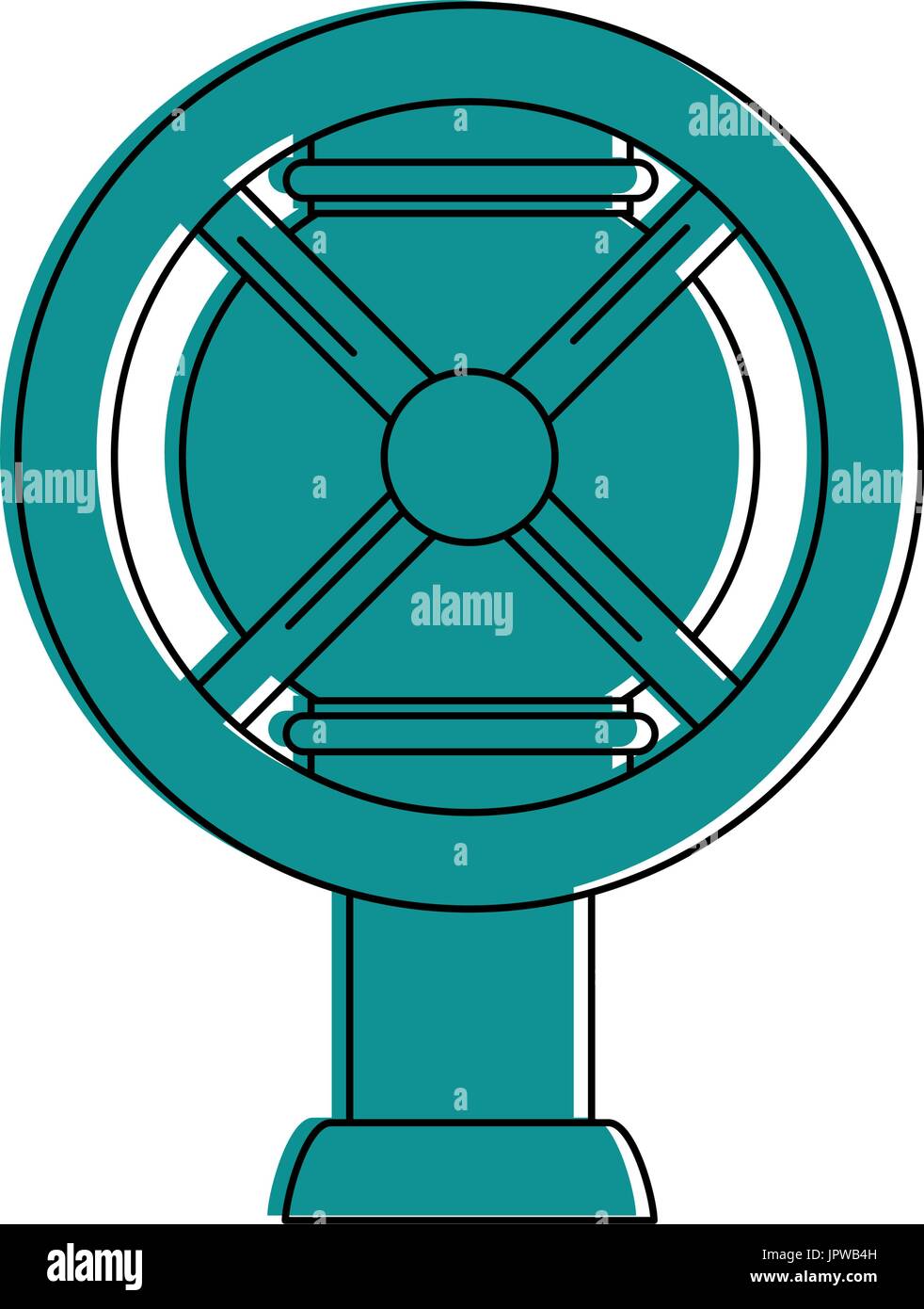 valve and handle with pipe icon image Stock Vector Image & Art - Alamy