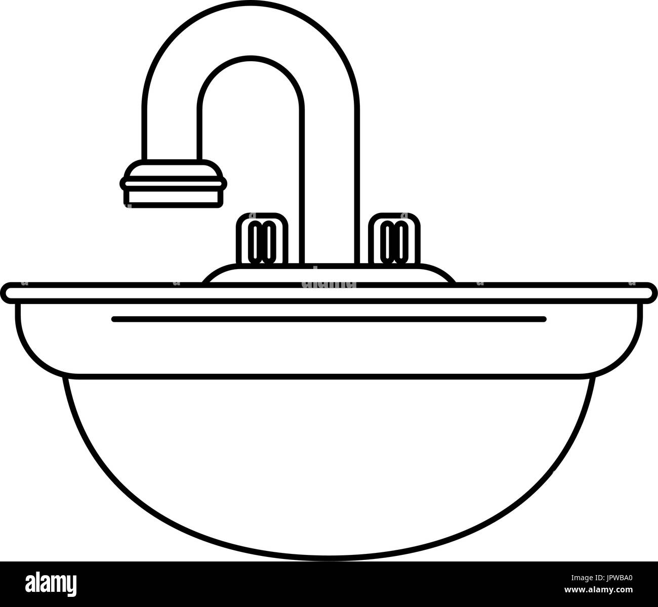sink bathware item icon image Stock Vector Image & Art - Alamy