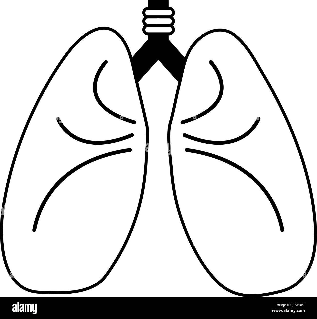 Lungs cartoon Stock Vector Images - Alamy